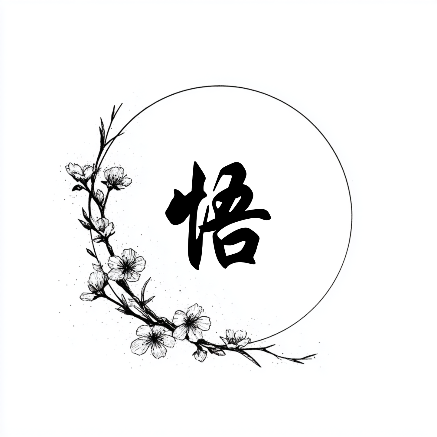Enlightenment (悟) | Minimalist Kanji Tattoo Stencil - The Awakened Min ...