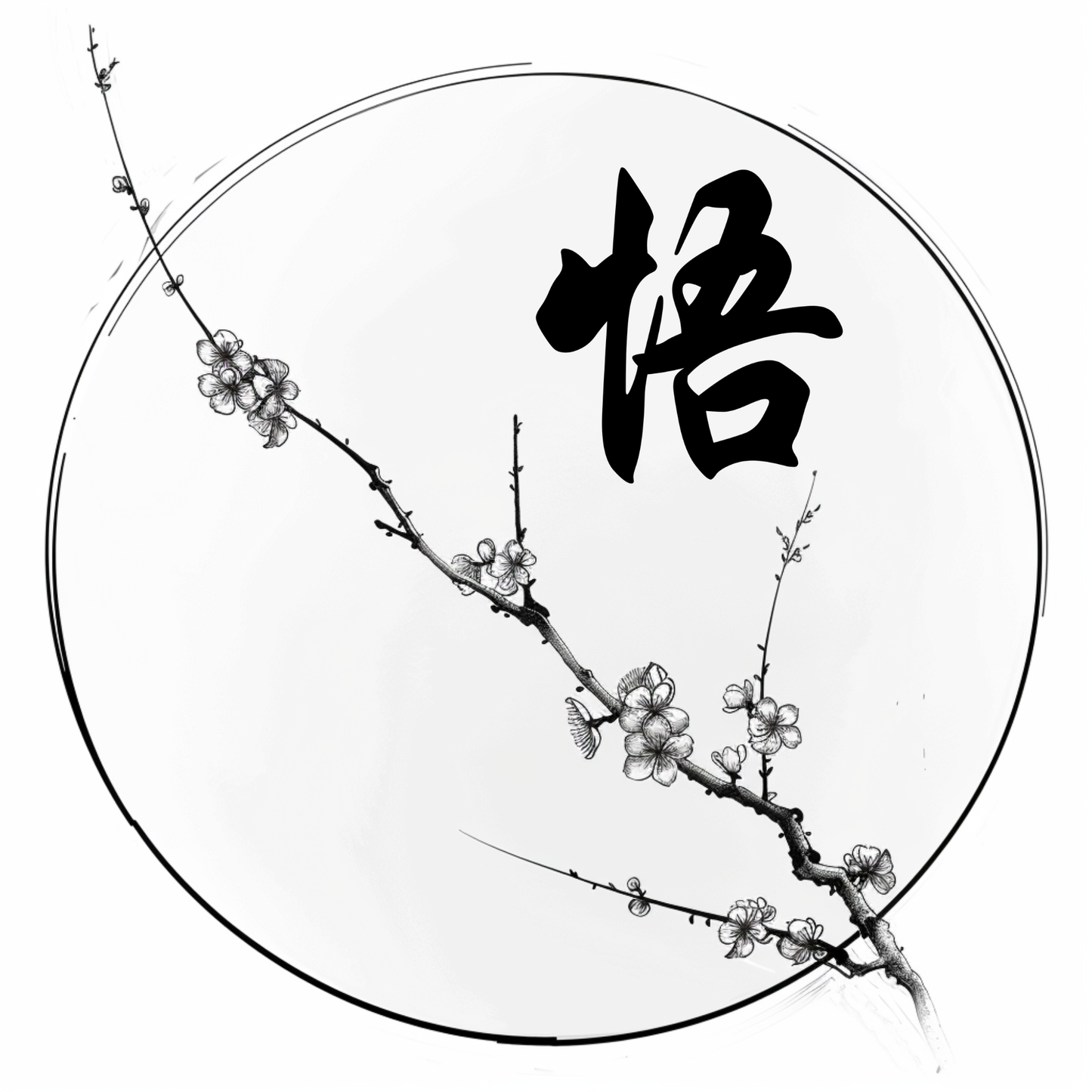 Enlightenment (悟) | Minimalist Kanji Tattoo Stencil - The Awakened Min ...
